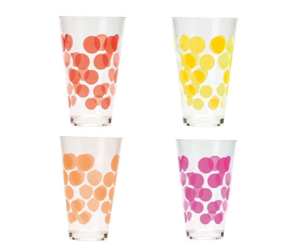 Set 4 pahare colorate Pop - Vivre