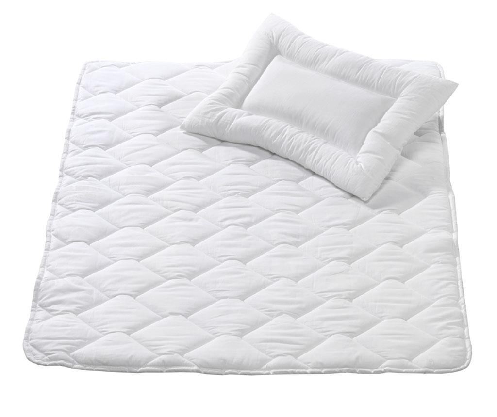 White Geometric Párna és Paplan Gyerekeknek S - Vivre