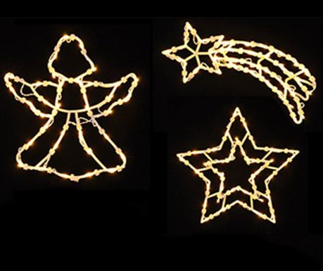 Комплект 3 светещи декорации Star, Angel & Shooting Star - Vivre