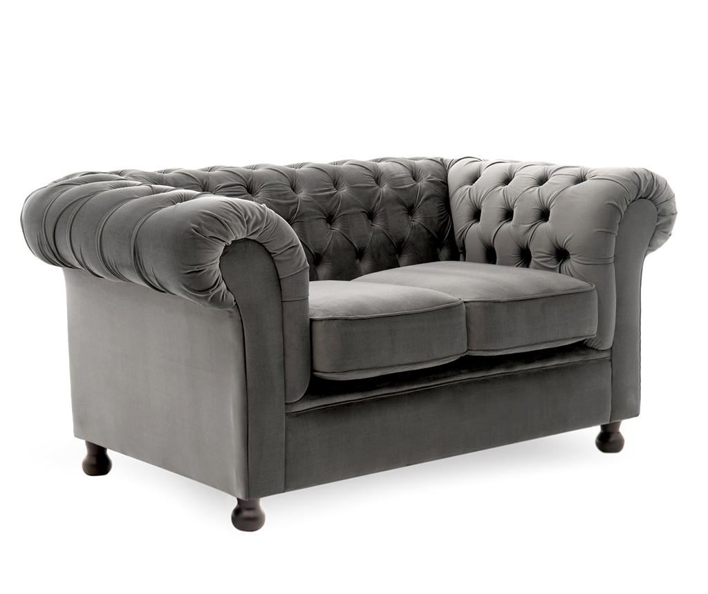 Двуместно канапе Chesterfield Silver - Vivre