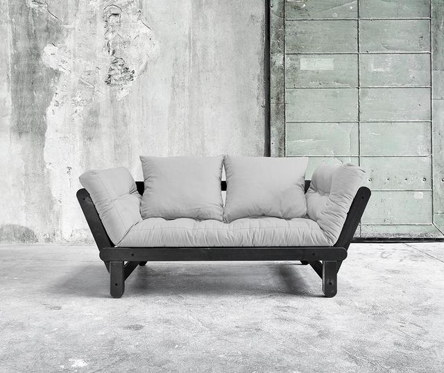 Разтегателен диван Beat Black Light Grey - Vivre