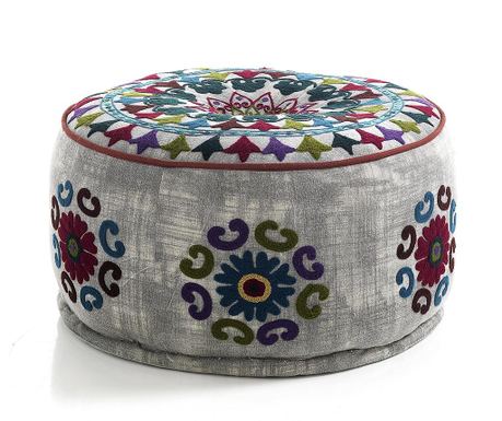 Yantra Light Grey Puff - Vivre
