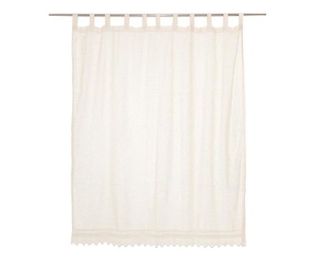 Perdea Valentini Bianco, Adela, bumbac, 100x150 cm - Vivre
