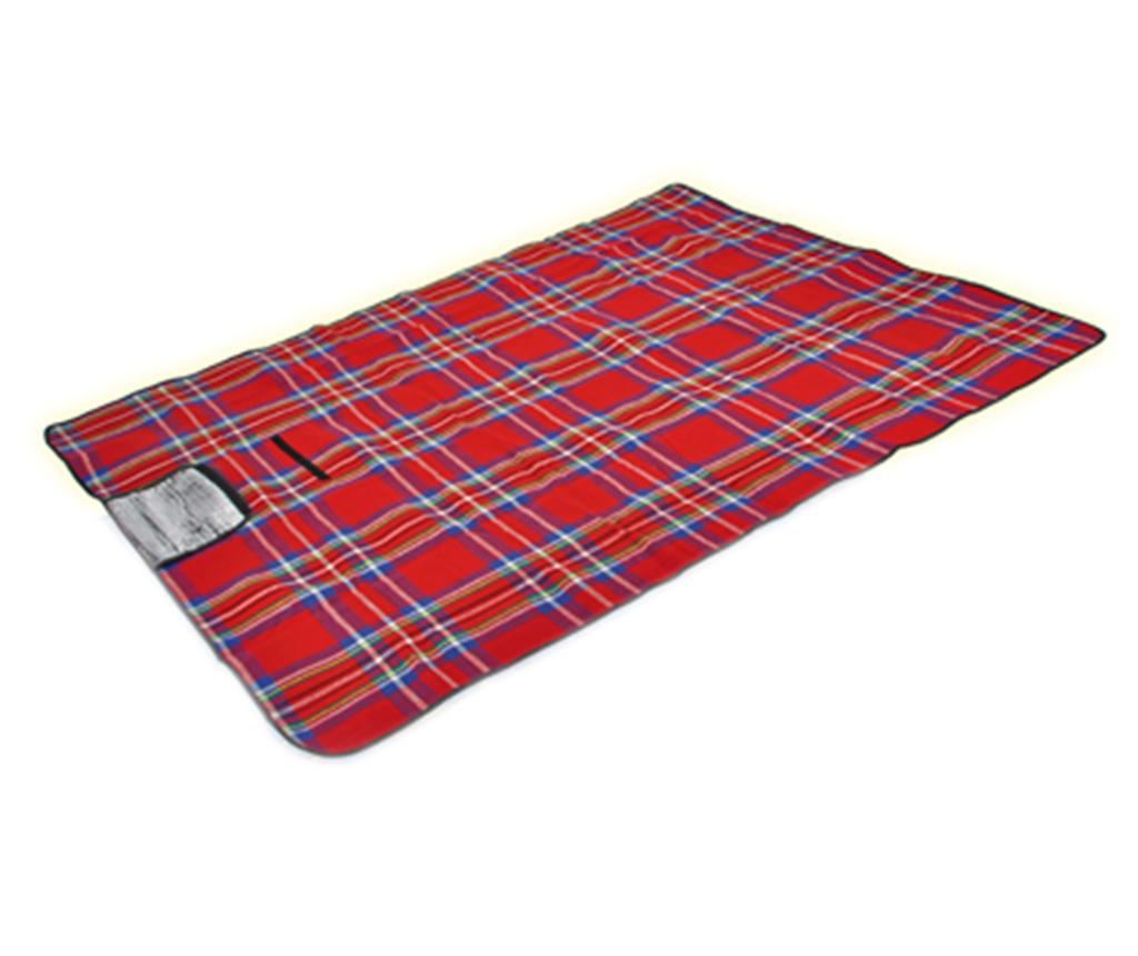 Deka za piknik Stripes Red 135x175 cm - Vivre