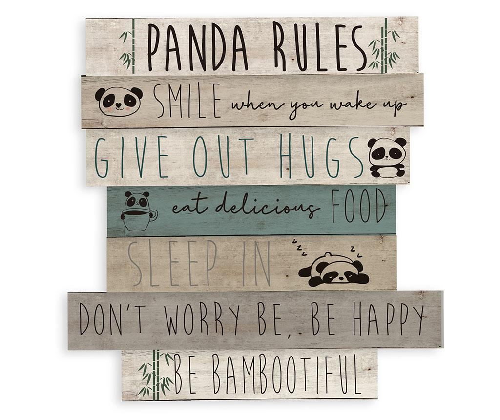 Zidni ukras Panda Rules - Vivre