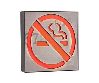 Светеща стенна декорация No Smoking Please - Vivre