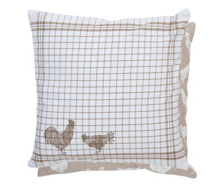 Калъфка за възглавница Chicken And Rooster 40x40 см - Vivre