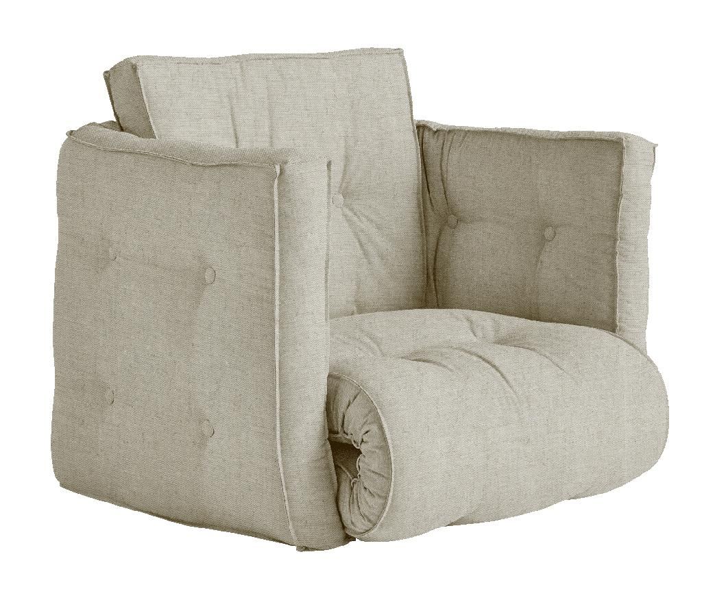 Dice Futon Linen Half Kihúzható fotel - Vivre
