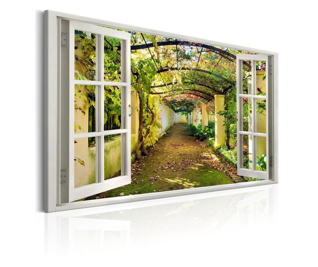 Картина Window: View on Pergola 120x80 - Vivre