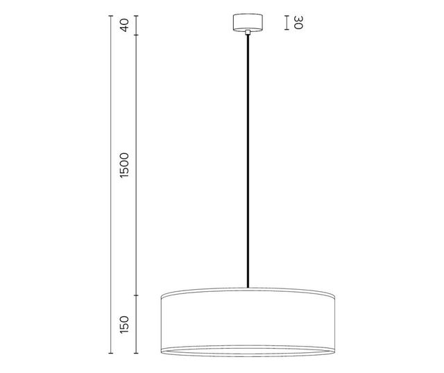 Lustra Bulb Attack, Tres, abajur din material textil, incandescent, LED ...