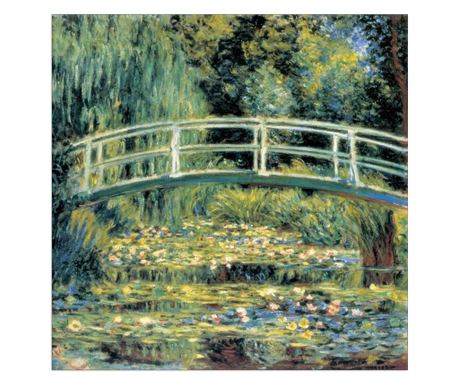 Картина Monet Claude - The Japanese Foot Bridge 100x100 см - Vivre