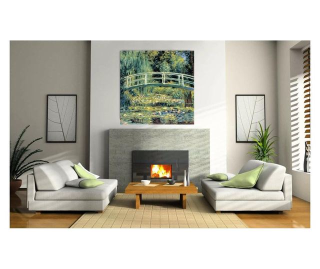 Картина Monet Claude - The Japanese Foot Bridge 100x100 см - Vivre