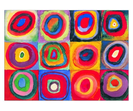 Vassily Kandinsky - Studio Del Colore Kép 98x135 cm - Vivre