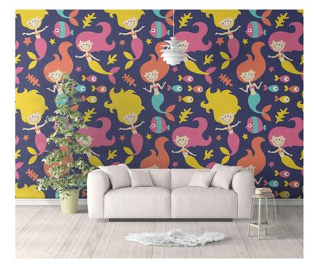 Fototapet Premium Autoadeziv Model Cu Sirene Colorate Model Cu Sirene ...