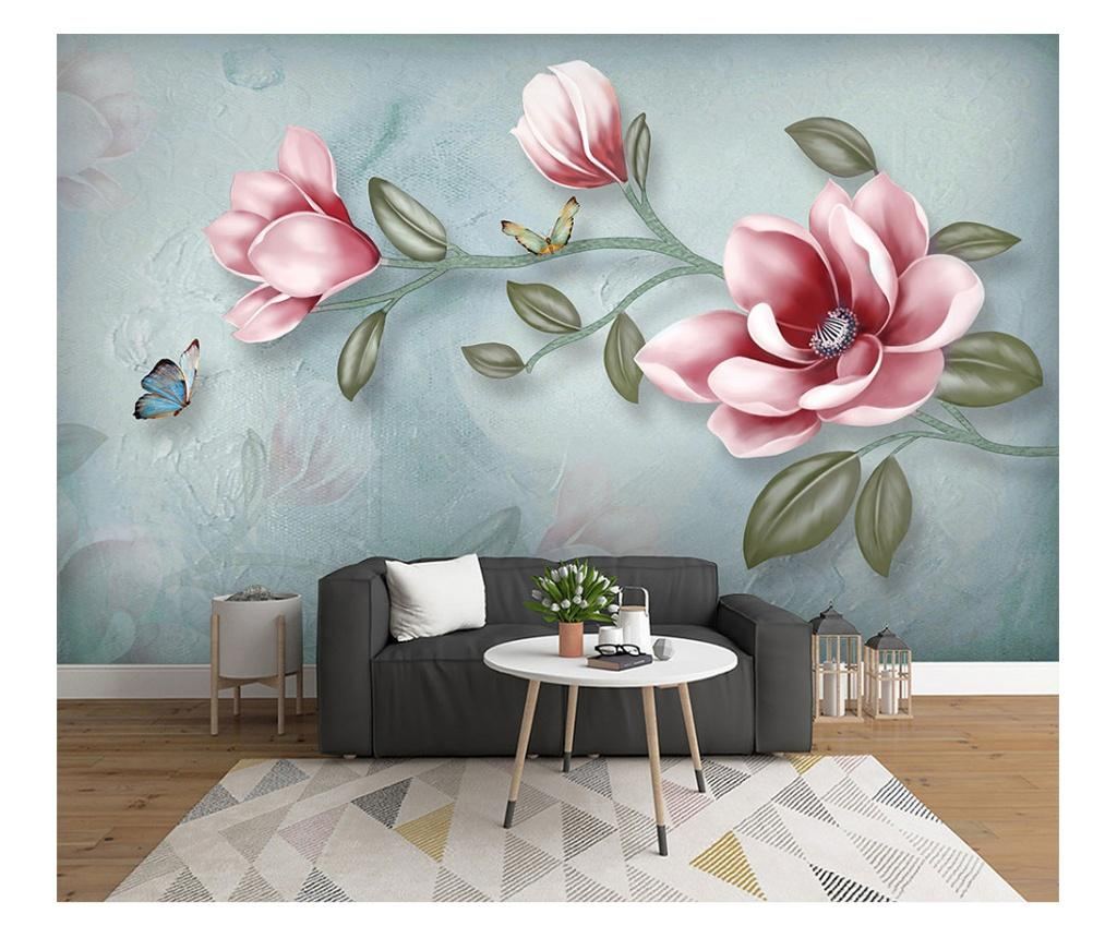 Fototapet Premium Autoadeziv Flori Si Fluturi Colorati Flori Si Fluturi ...