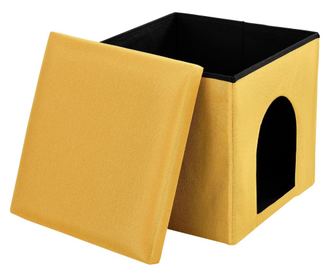 Puff Scaun Suport Pentru Picioare - Rabatabil Cu Compartiment Pentru ...