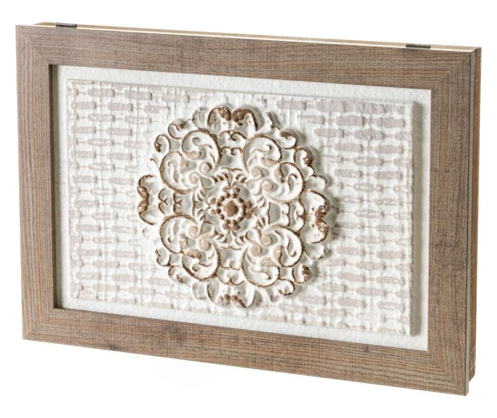 Masca de contor electric Casa Selección, 50x6x35 cm, lemn de pin - Vivre