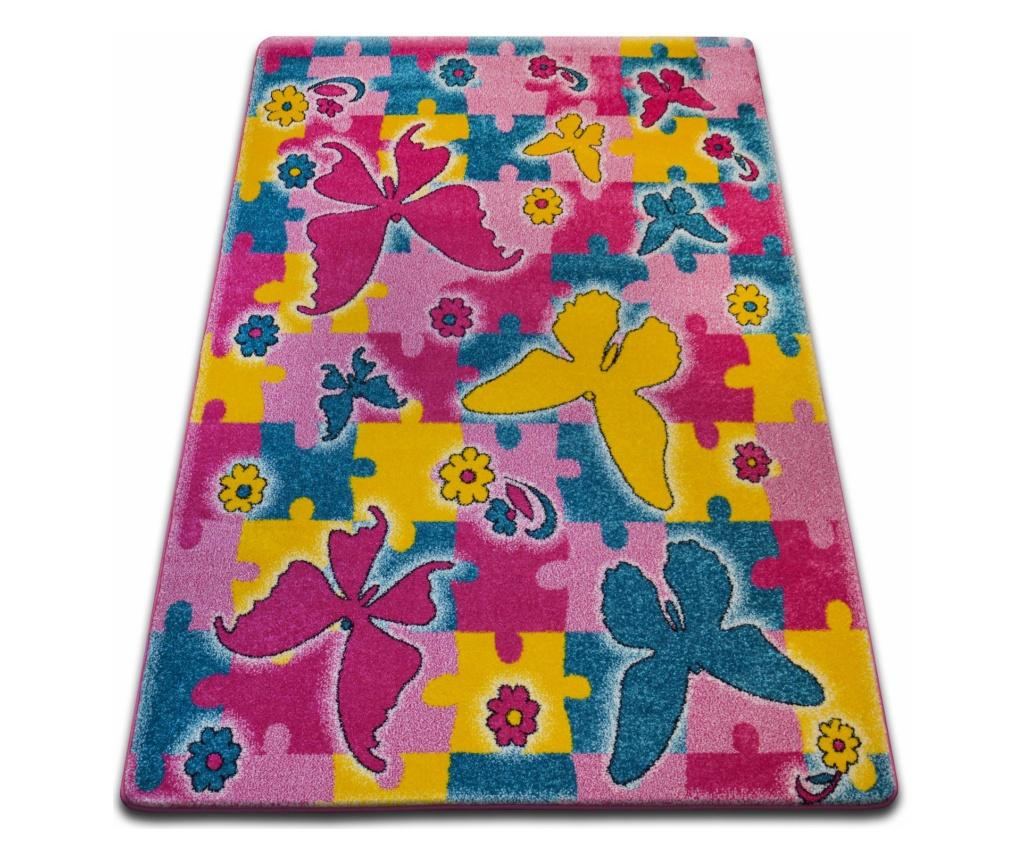 Covor Kids Fluture roz C429 240x330 cm 240x330 cm - Vivre