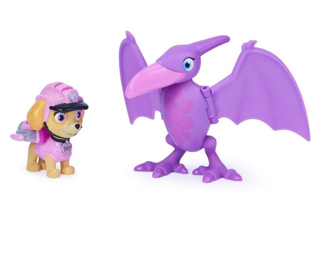 Patrula catelusilor set figurina catelusa skye si dinozaur pterozaur ...