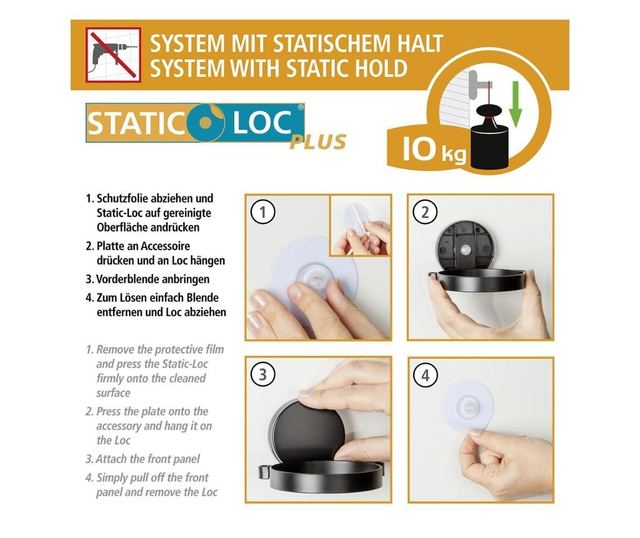 Поставка за тоалетна хартия Static Loc Pavia - Vivre