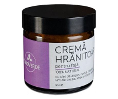 Trio Verde Crema hranitoare pentru fata, 100% naturala - Vivre
