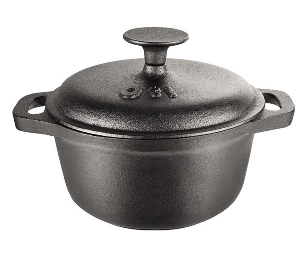 Ceaun (tuci) din fonta pura, capacitate 1.5 litri, diametru 18 cm ...