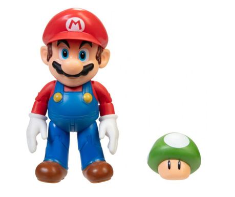 Figurina Nintendo Super Mario - Model Mario cu ciuperca, 10 cm - Vivre