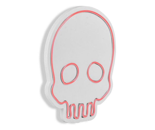 Decoratiune de perete cu LED Neon Graph, Skull, Sablon din spuma PVC ...