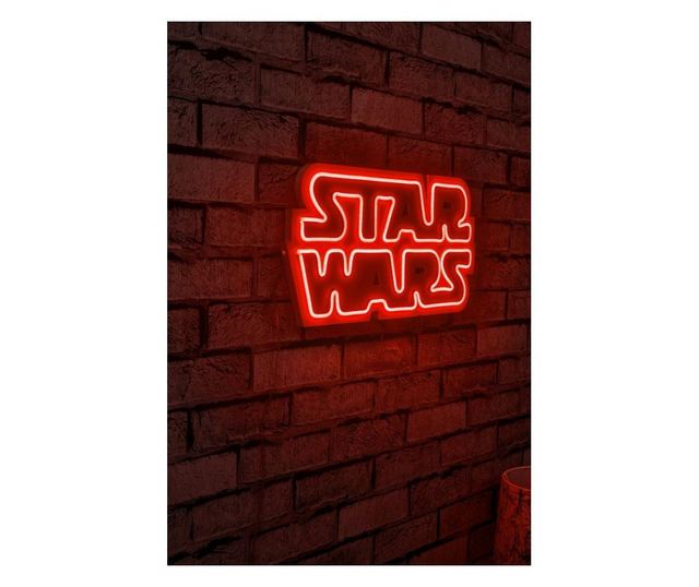 Decoratiune de perete cu LED Neon Graph, Star Wars, Sablon din spuma ...