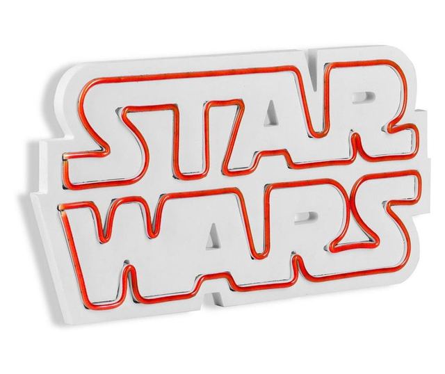 Decoratiune de perete cu LED Neon Graph, Star Wars, Sablon din spuma ...