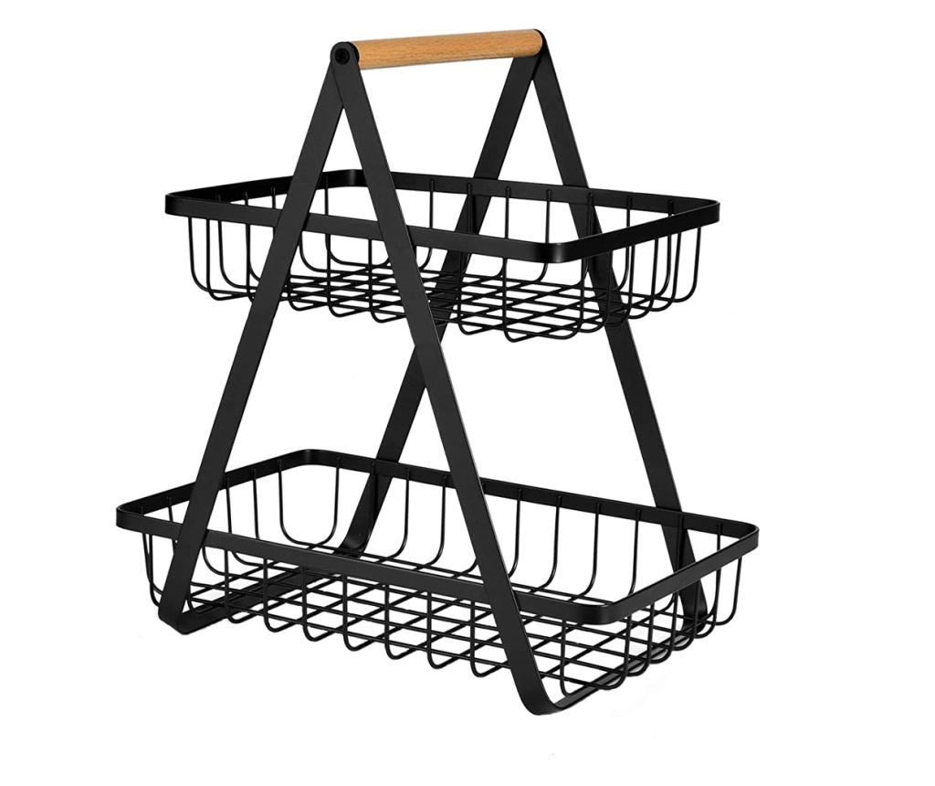 Cos metalic, detasabil, Quasar & Co.®, organizator fructe, legume, 2 ...