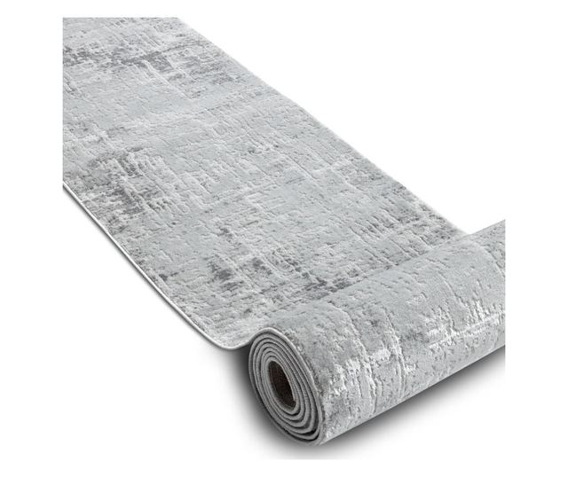 Пътека Structural MEFE 8722 две нива на руно сив / бял 60 cm 60x410 cm ...