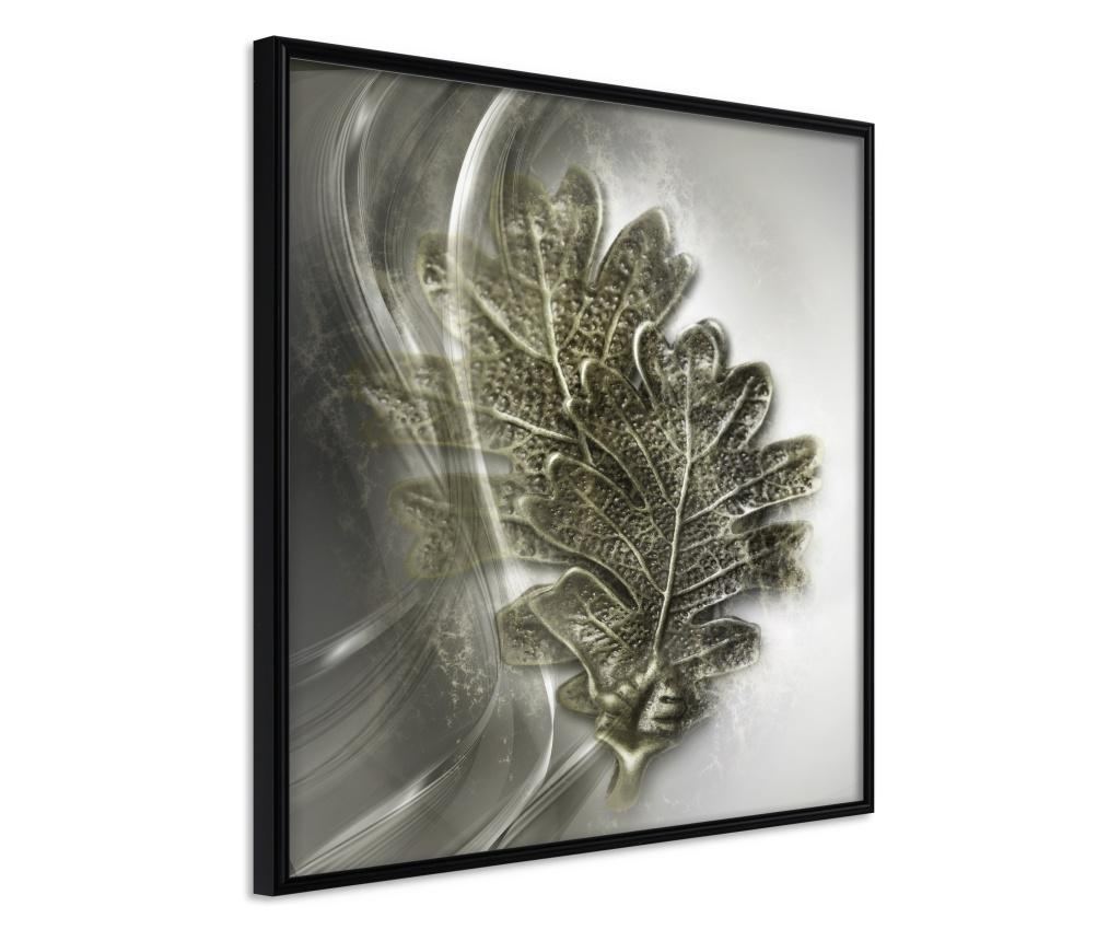 Плакат Artgeist - Leaves of the Tree of Wisdom - Черна рамка - 20 x 20 ...