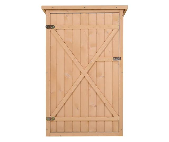 Outsunny magazie scule pentru exterior din lemn de brad impermeabil ...