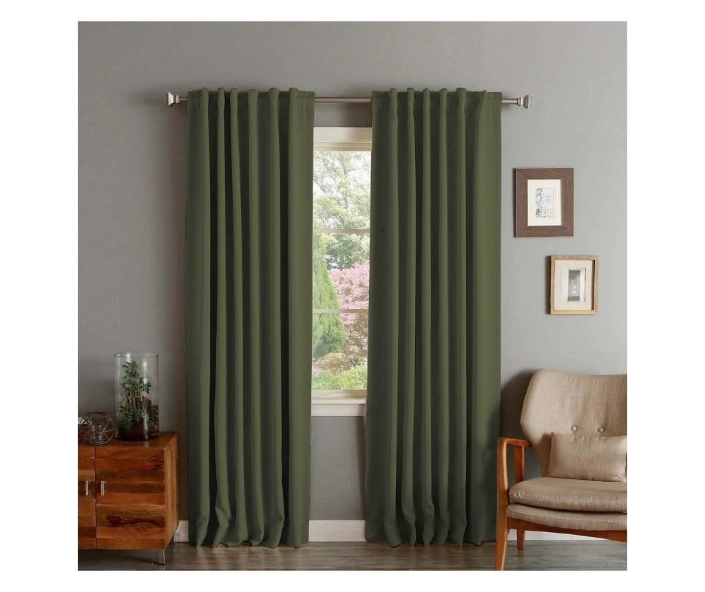 Set draperii din catifea cu rejansa transparenta cu ate pentru galerie ...