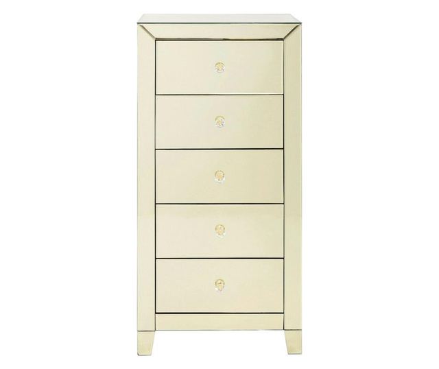 Comoda Inalta Luxury Champagne 5 Sertare - Vivre