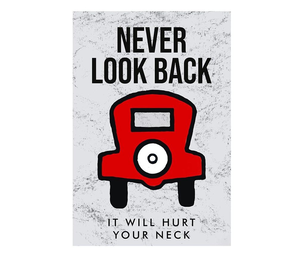 Картина на платно, Never Look Back, 20x30cm - Vivre