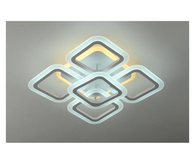 Lustra LED RFAN, Model M20/4+1RGB, cu Telecomanda, 3 Tipuri de Lumina ...