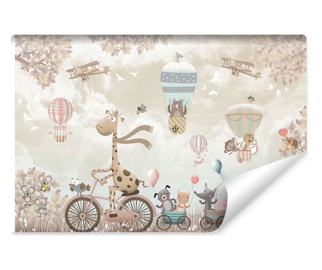 Fototapet pentru Copii ANIMALE Baloane 360x240cm - Vivre
