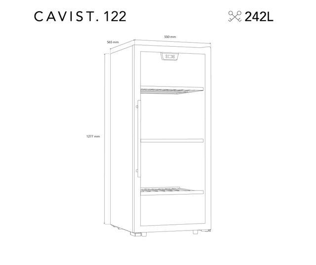Охладител за вино 122 бутилки, Cavist - CAVIST122 - Vivre