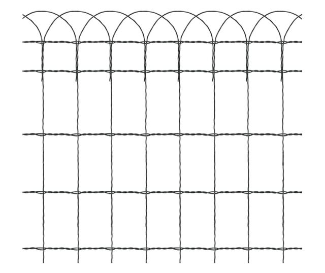 Gard delimitare gradina fier vopsit electrostatic 25 x 0,65 m - Vivre