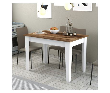 Masa de bucatarie Hommy Craft, PAL melaminat, 72x110x75 cm, nuc alb - Vivre