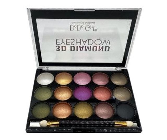 Палитра сенки за очи Dodo Girl, 3D Diamond Eyeshadow, 01 - Vivre