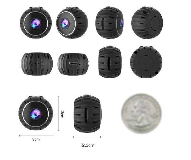 Mini Camera WI-FI, 1080p, HD, transmitere live, cu microfon, senzor de ...