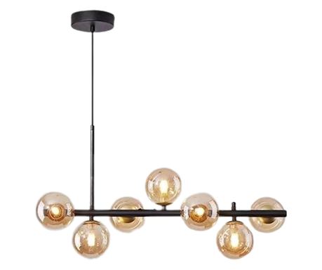 Lustra Tip Pendul RFAN, Model 8323/7, Cu 7 Abajururi, 7 X E27, Negru ...