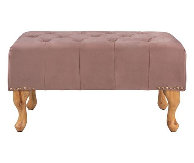 FOOTREST HM226.05 DUSTY PINK VELVET 80x46x42Y cm. - Vivre
