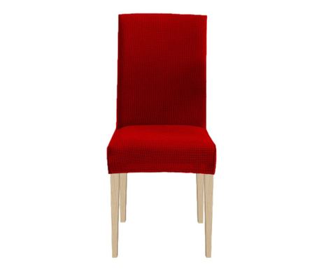 Set 6 Huse Elastice pentru Scaun cu Spatar - Rosu - Vivre