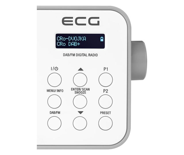 ECG RD 110 DAB DAB+/FM rádió fehér - Vivre