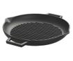 Placa gratar, fonta, rotunda, cu manere si cioc, 33.5x4.5 cm, Perfect ...