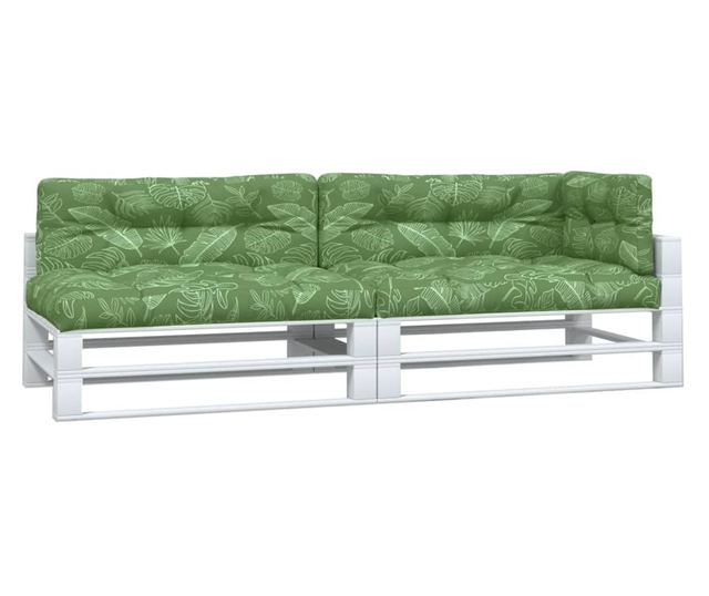 Perne de paleți, 5 buc., model cu frunze textil - Vivre